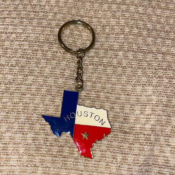 Accessories | Nwt Houston Map Shaped Keychain | Poshmark